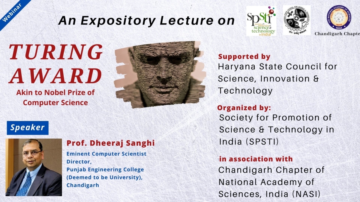 Prof. Dheeraj Sanghi delivered a talk on Turing Award – Society for ...